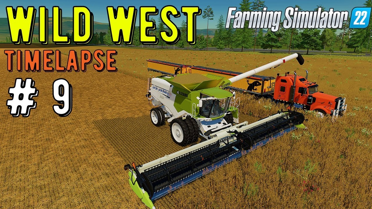 farming Simulator 22 fs22 timelapse Ep #9 Wild West Map fs22 Mods - YouTube