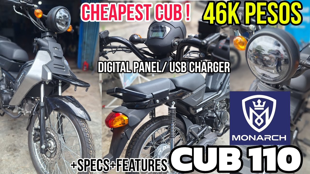 BUDGET KILLER -46k Pesos CUB Bike Monarch CUB 110 Available na sa Pinas ...