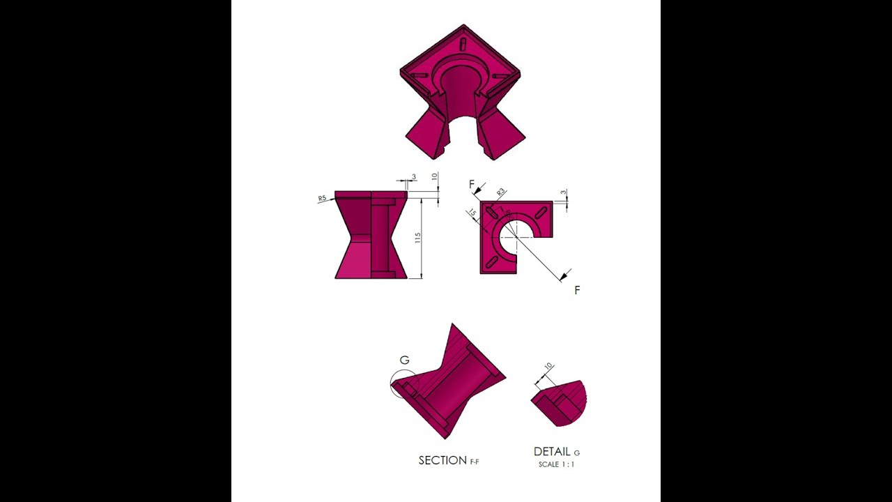 Tutorial Creating a 3D Part Connector in Solidworks - YouTube
