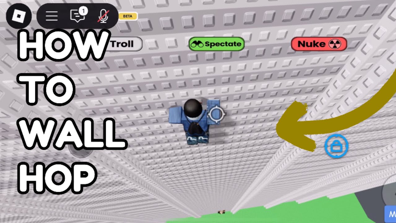how to wall hop in roblox (mobile) - YouTube