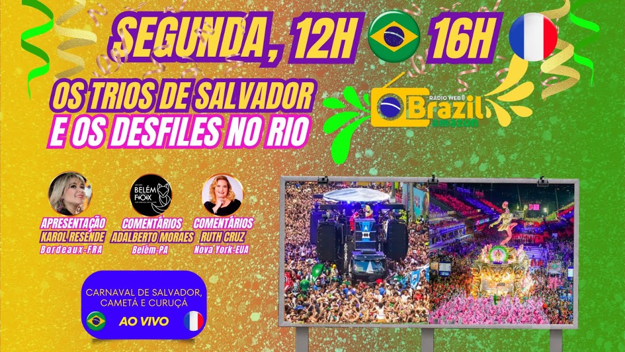 CARNAVAL BRAZIL AMAZON - O primeiro dia de desfile no Rio e os trios de ...