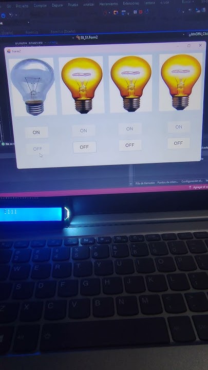 Interfaz De visual y conexión con pantalla LCD de arduino - YouTube