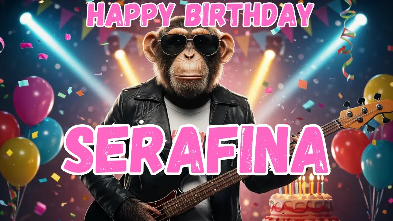 SERAFINA Happy Birthday Song - Happy Birthday to Serafina - YouTube