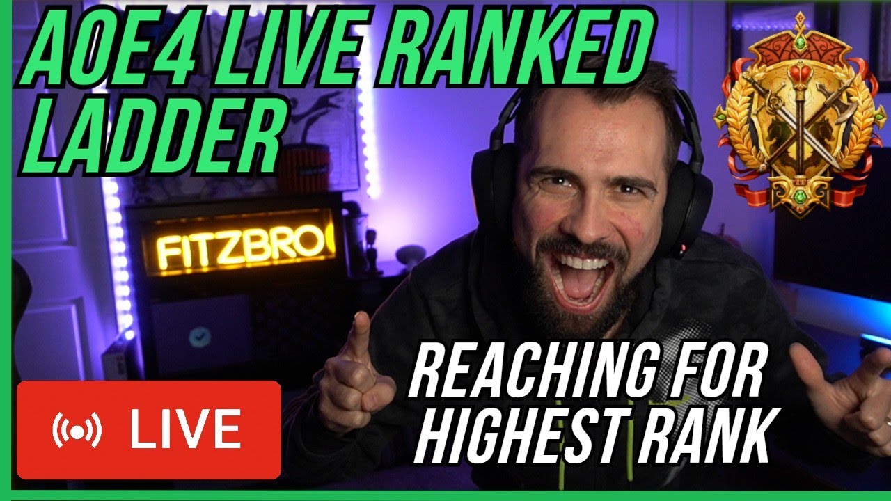 AoE4 LIVE - Ranked Ladder Grind to Conqueror - YouTube