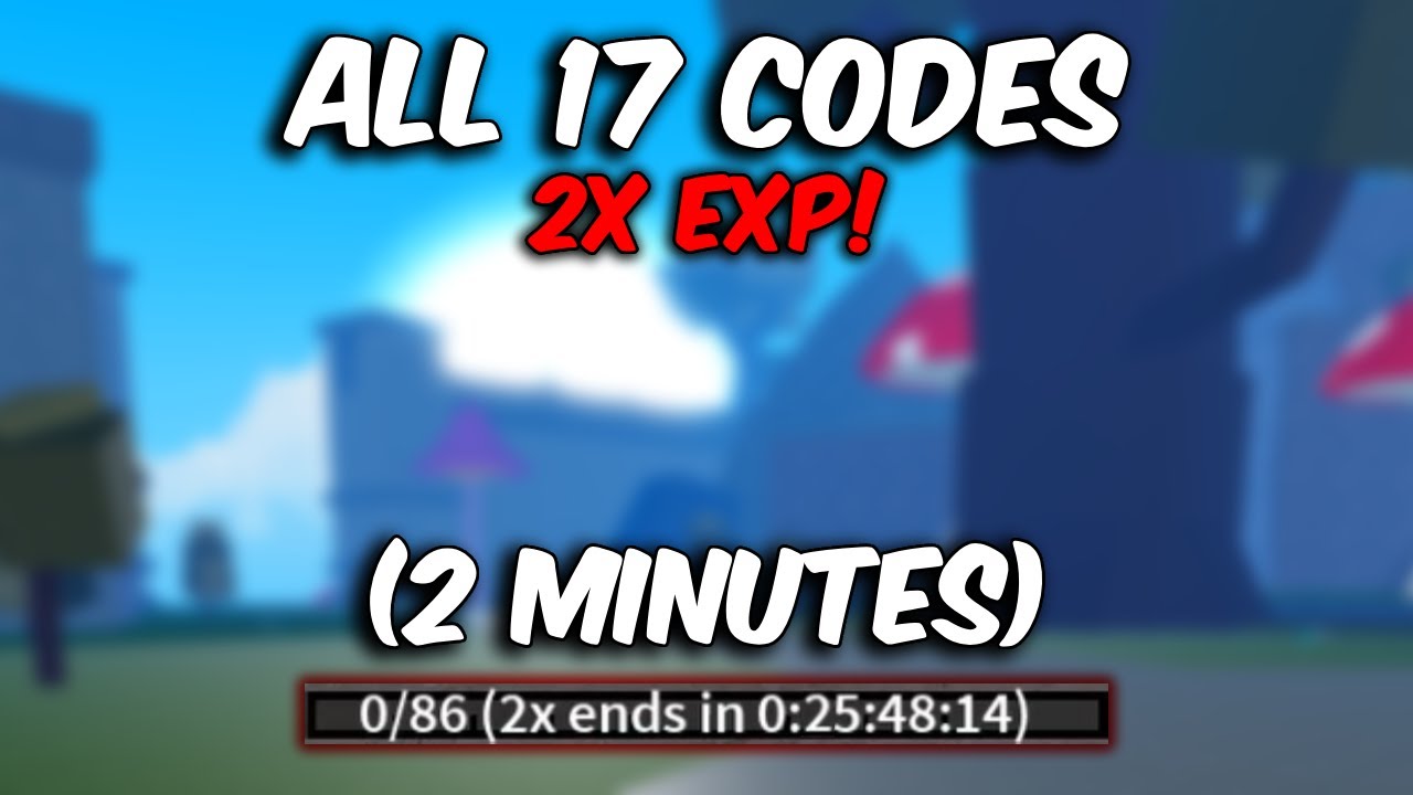 All 17 2x ( DOUBLE EXP ) Codes In 2 Minutes... (Blox Fruits) - YouTube