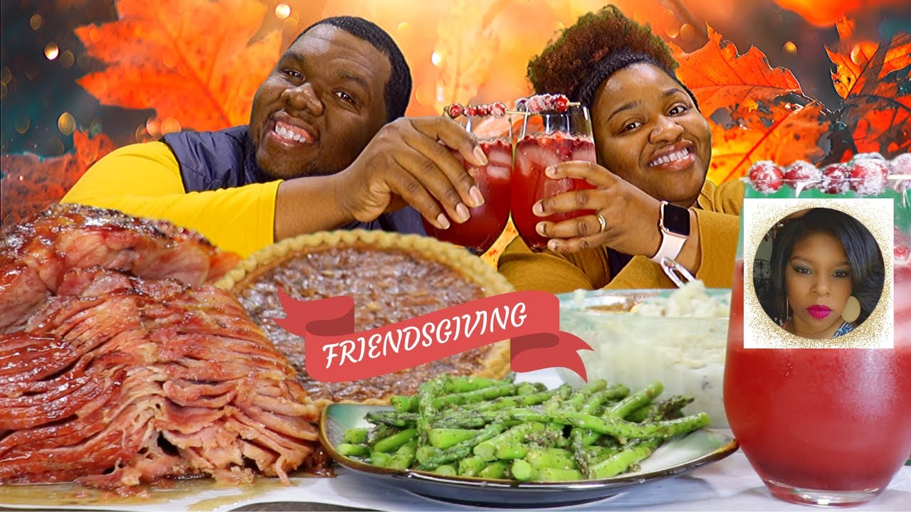 FRIENDSGIVING MUKBANG! THANKSGIVING FEAST AND COLLAB WITH MUKBANG N ...