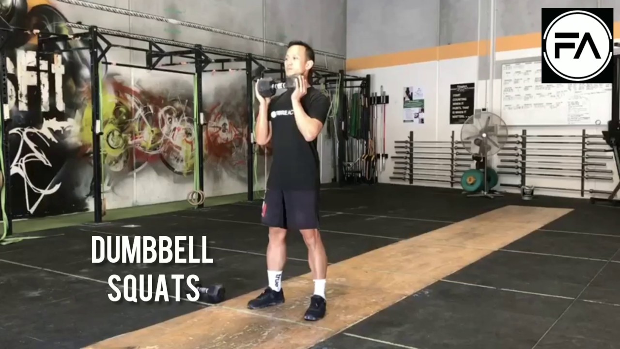 Exercise Library: Dumbbell Squats - YouTube