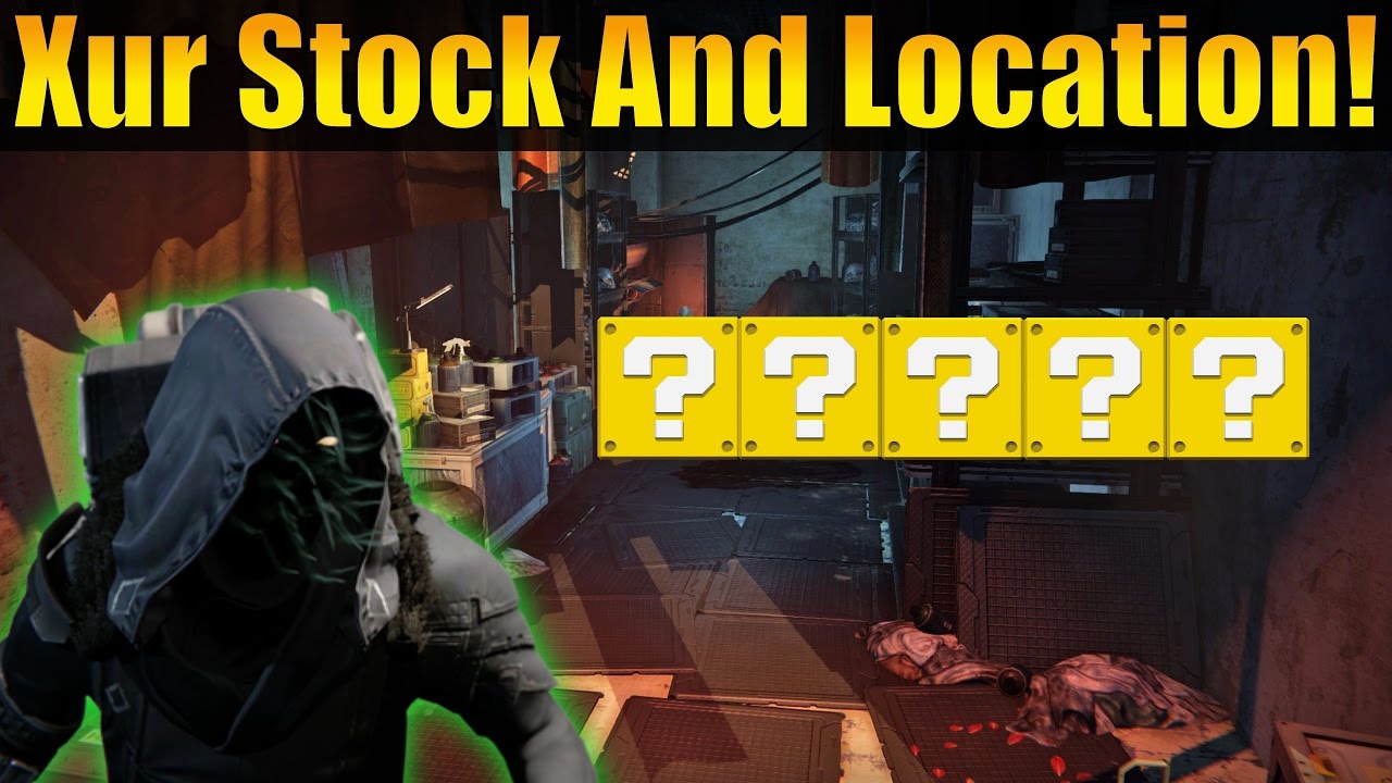 Destiny - Xur Stock And Location Heart Of Gold And Truth! (Best ...