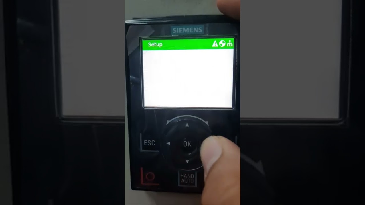 Quick startup for SINAMICS G120X VFD from siemens - YouTube