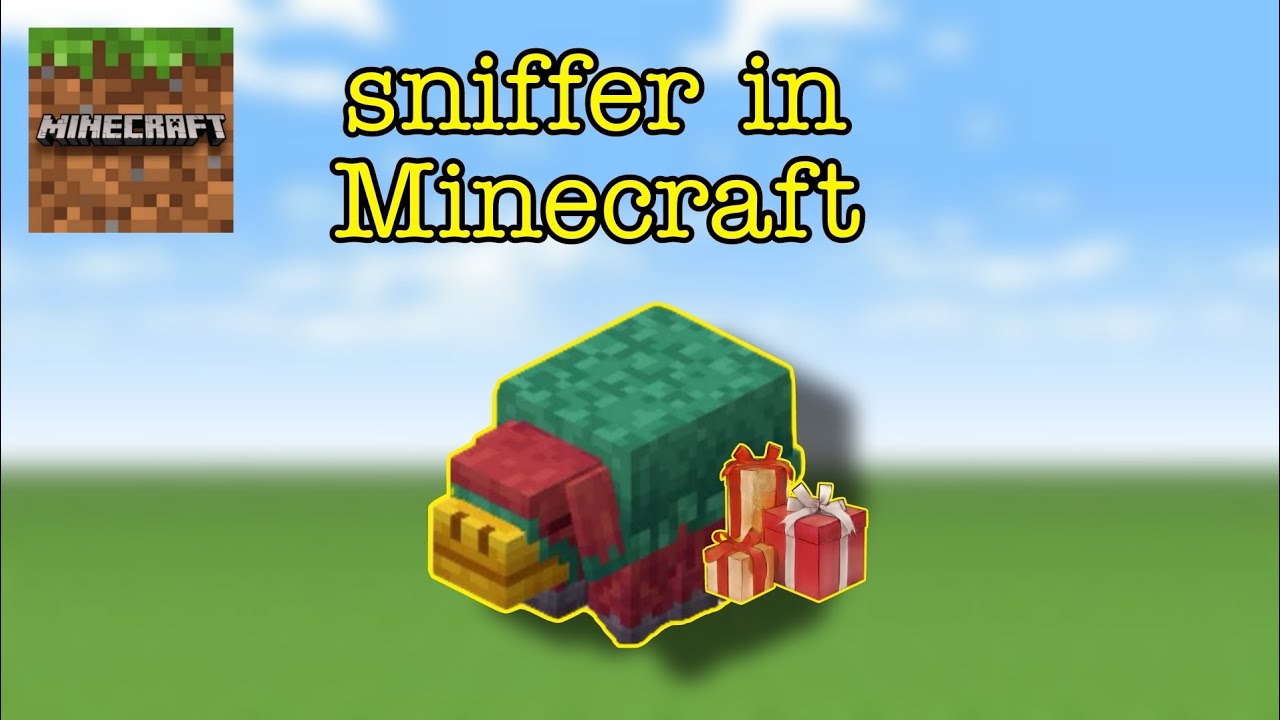 Minecraft sniffer | sniffer in Minecraft pocket edition - YouTube