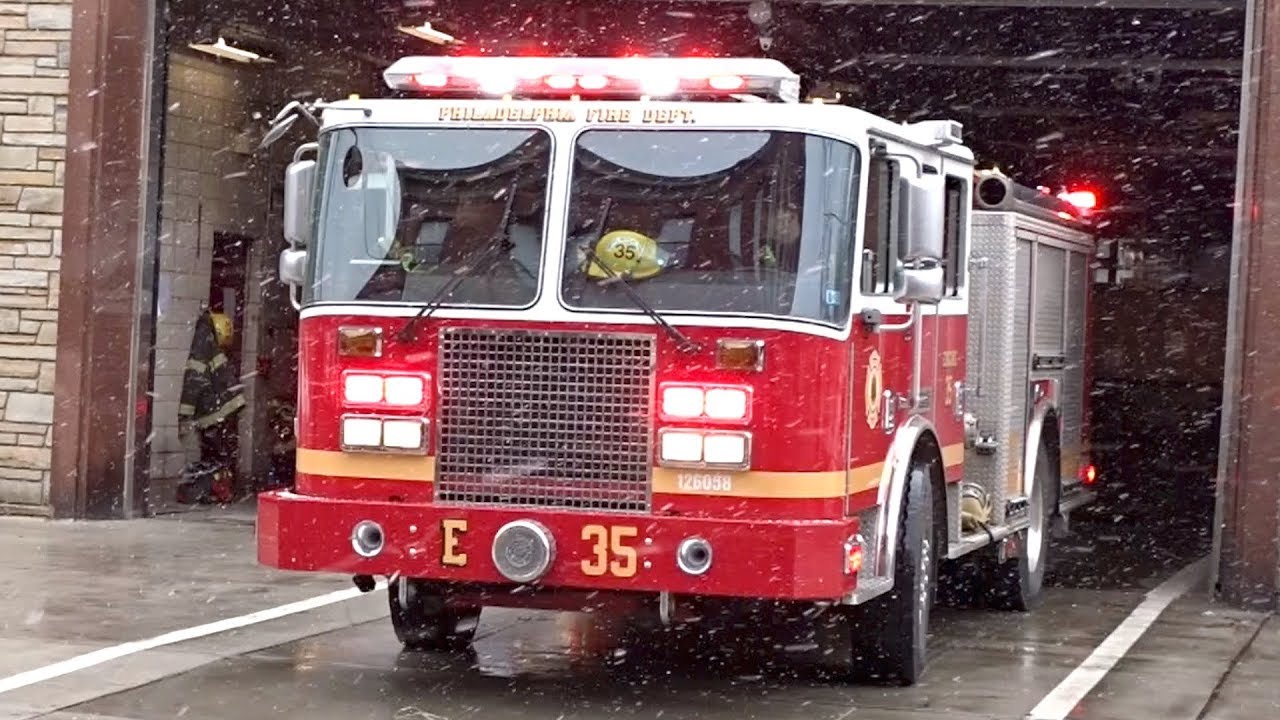 PFD Engine 35 & Ladder 25 Responding - YouTube