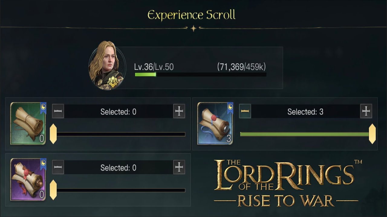 The Best New Way To Level Commanders (XP Scrolls) - Lord Of The Rings: Rise To War! - YouTube