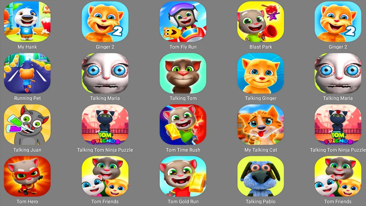 My Hank,Talking Tom Ninja Puzzle,My Talking Cat,Hom Hero,Tom Friends ...