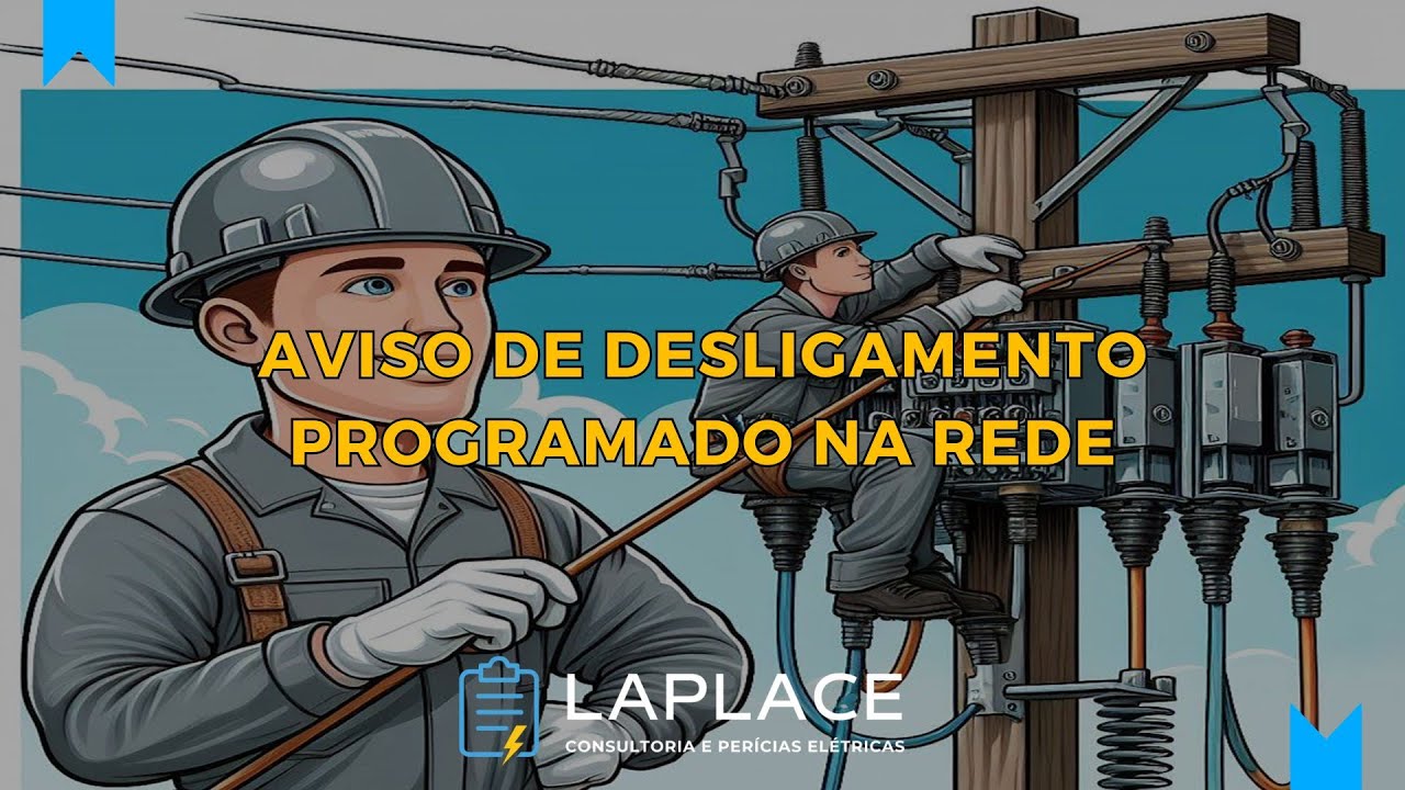 Aviso de desligamento programado na rede da distribuidora - YouTube