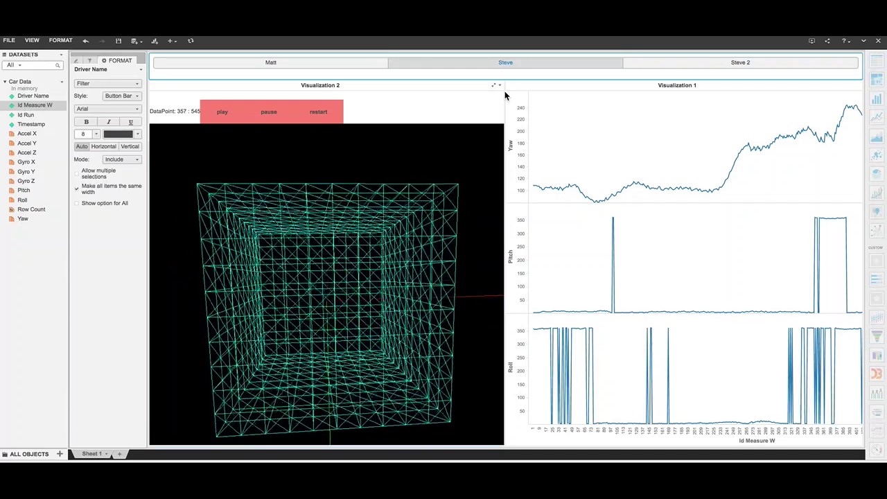 3D Sensor visualization - YouTube