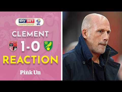 Philippe Clement Reaction | Stoke City 1-0 Norwich City | The Pink Un