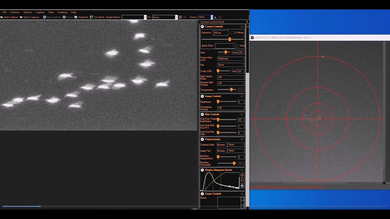 Testing a new dual camera setup (ZWO ASI 290 MM "Mini" x2): night ...