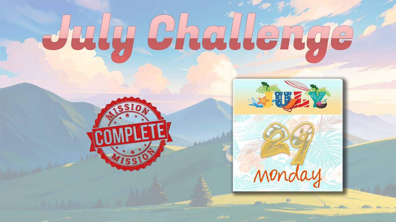 A-Puzzle-A-Day: Weekday Calendar Puzzle 29th July (Mon) - YouTube