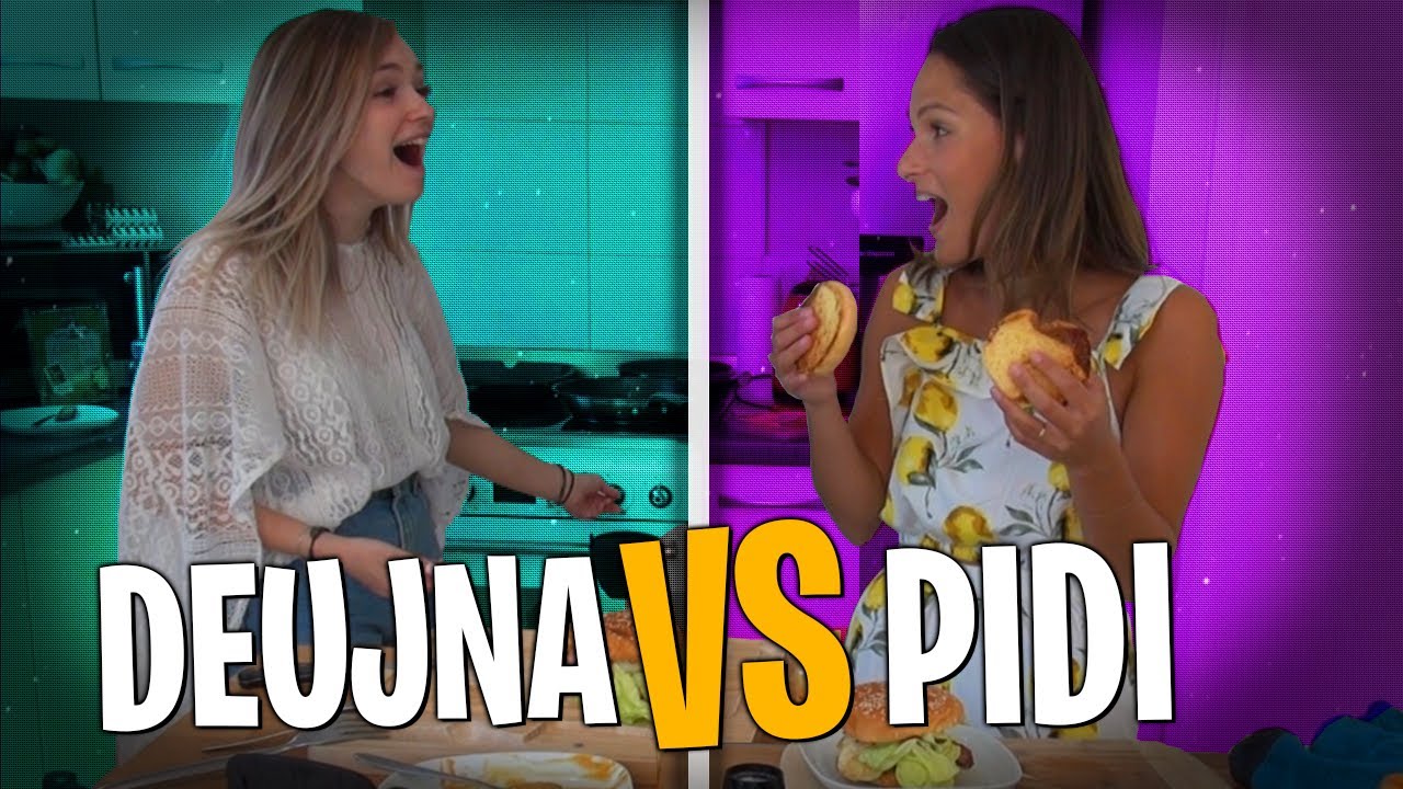 Burger challenge: Qui fera le meilleur Burger ? Deujna VS Pidi 🍔 - YouTube