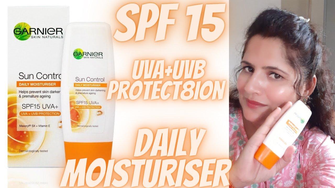 GARNIER SUN CONTROL DAILY MOISTURISER WITH SPF 15 UVA+UVB PROTECTION ...