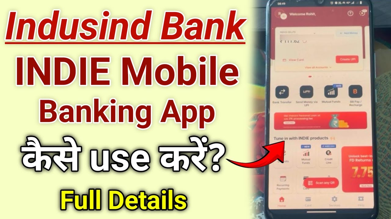 INIDE Mobile Banking App Kaise Use kare? IndusInd New Mobile Banking ...
