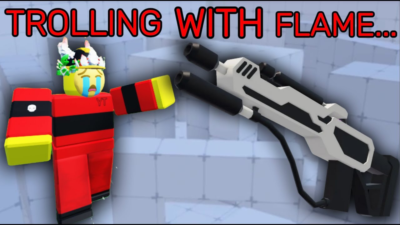 Using TROLL WEAPONS IN ROBLOX RIVALS - YouTube