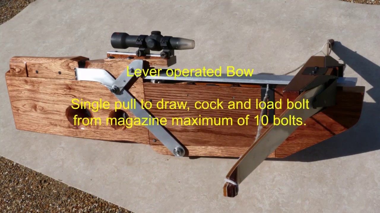 Lever Operated Cross Bow - YouTube
