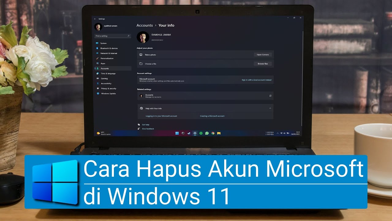 Cara Menghapus Akun Microsoft di Windows 11 - YouTube
