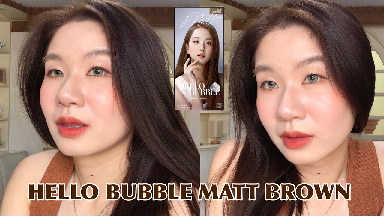 ทำสีผมด้วยตัวเอง Hello Bubble สี Matte Brown สีผมเกินคาดไปมาก ...