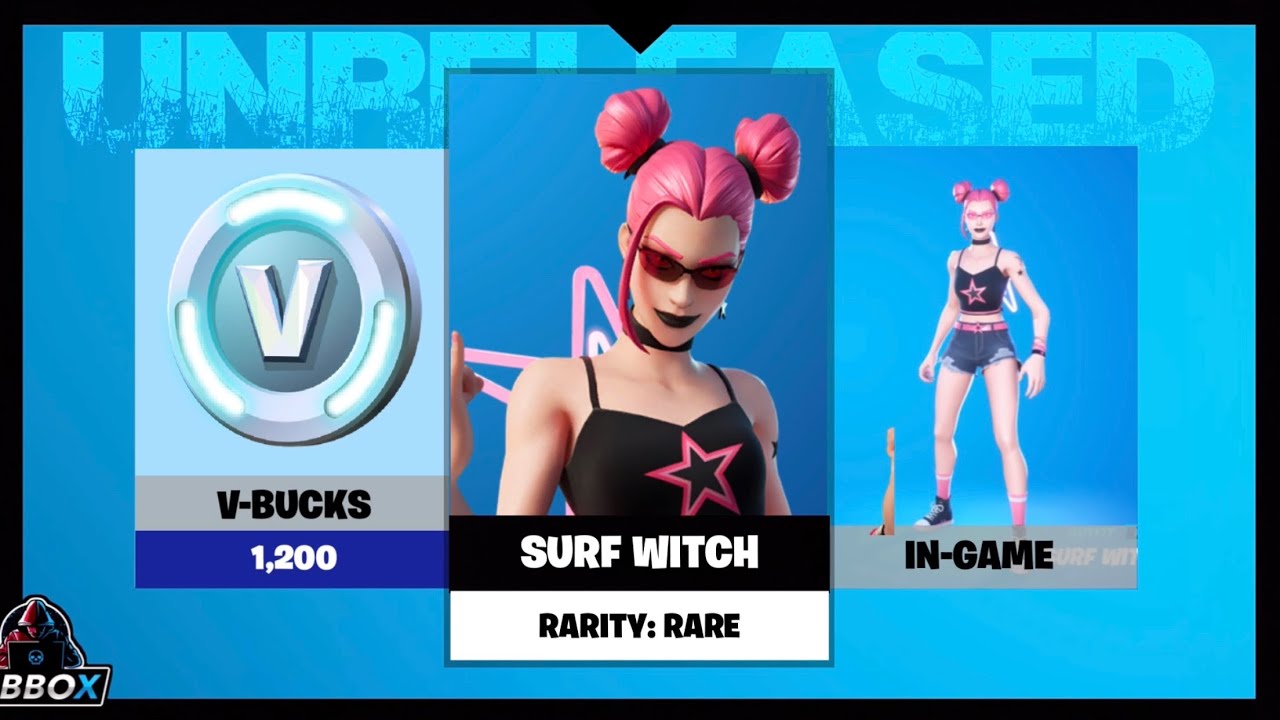 UNRELEASED “SURF WITCH” SKIN SHOWCASE!!! - Fortnite Battle Royale - YouTube