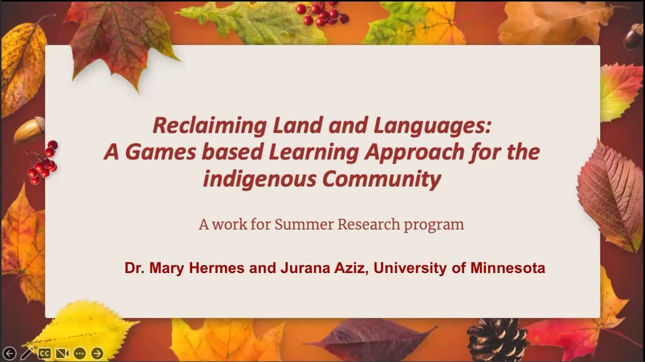 Reclaiming Land and Languages: A Games-Based Learning Approach for the ...