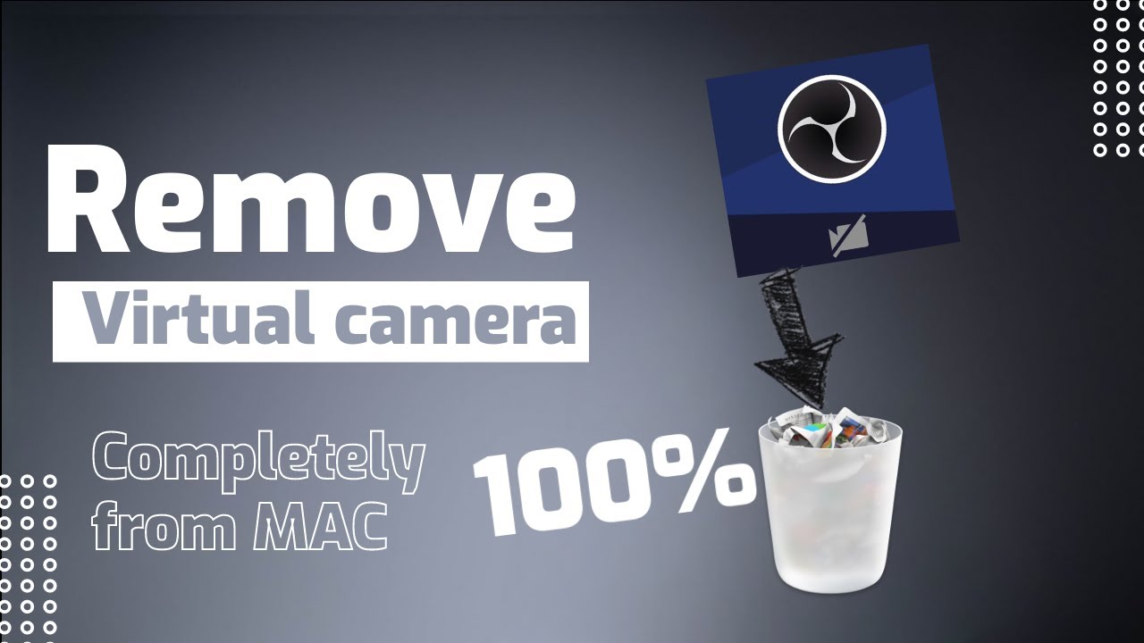 Uninstall Virtual Camera Completely from Macbook || 100% Working on OBS ...