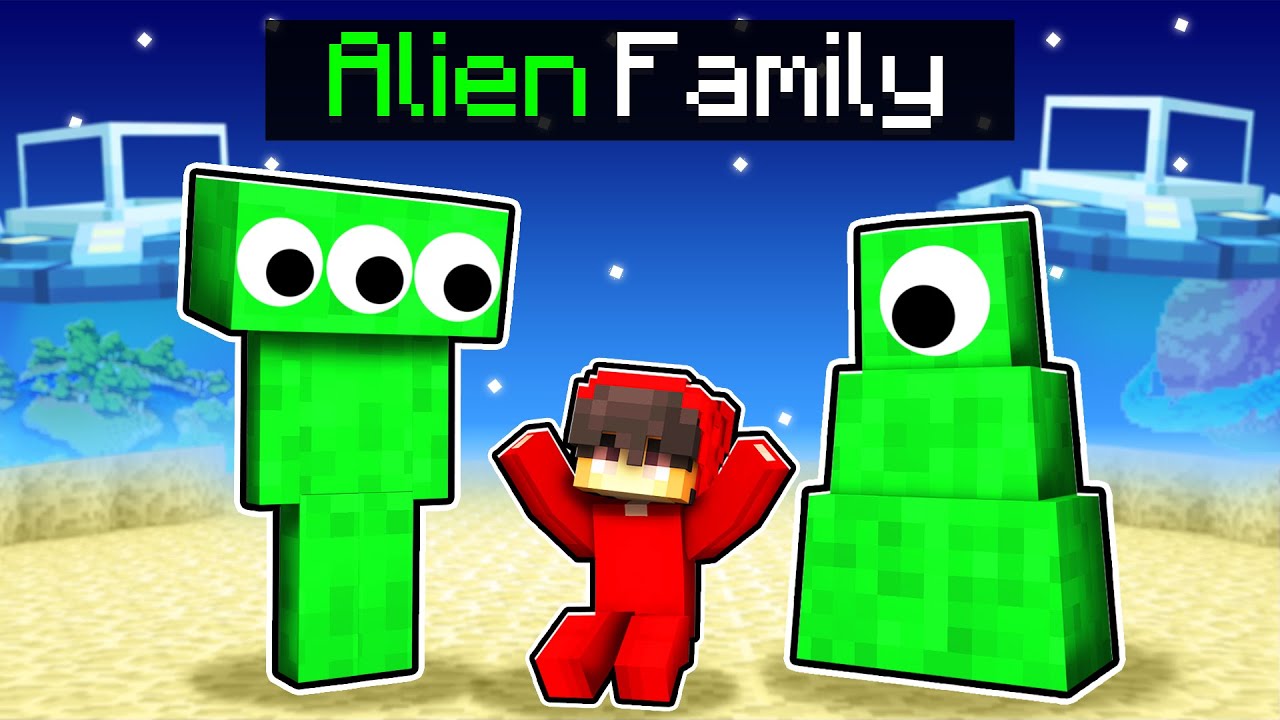 Adopted by ALIENS in Minecraft! - YouTube