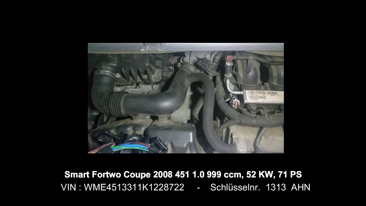 Smart Fortwo (451) Motor - YouTube