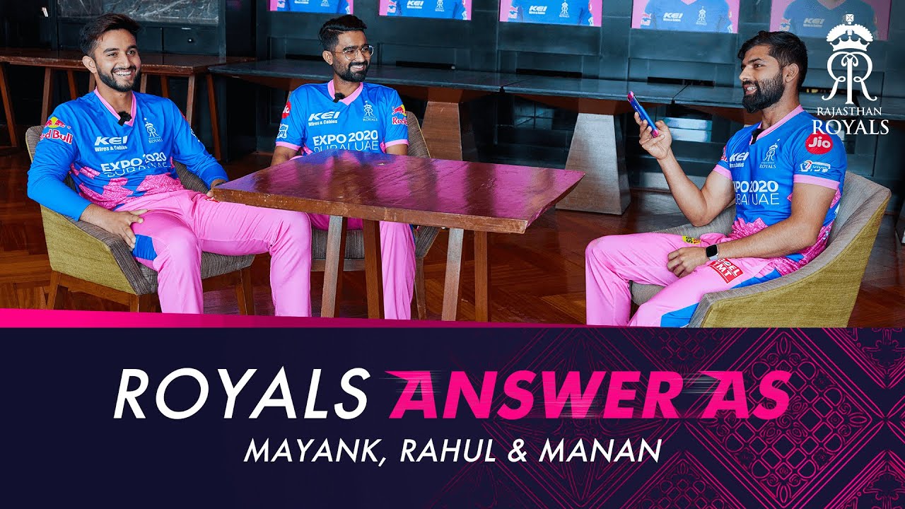 Answer As The Royals ft. Mayank Markande, Riyan Parag & Rahul Tewatia ...