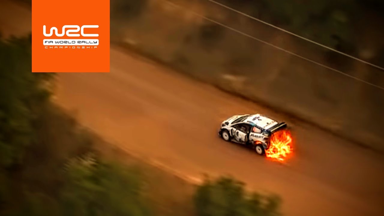 WRC - Lappi´s car on fire! Rally Guanajuato México 2020: Stage 7 - YouTube