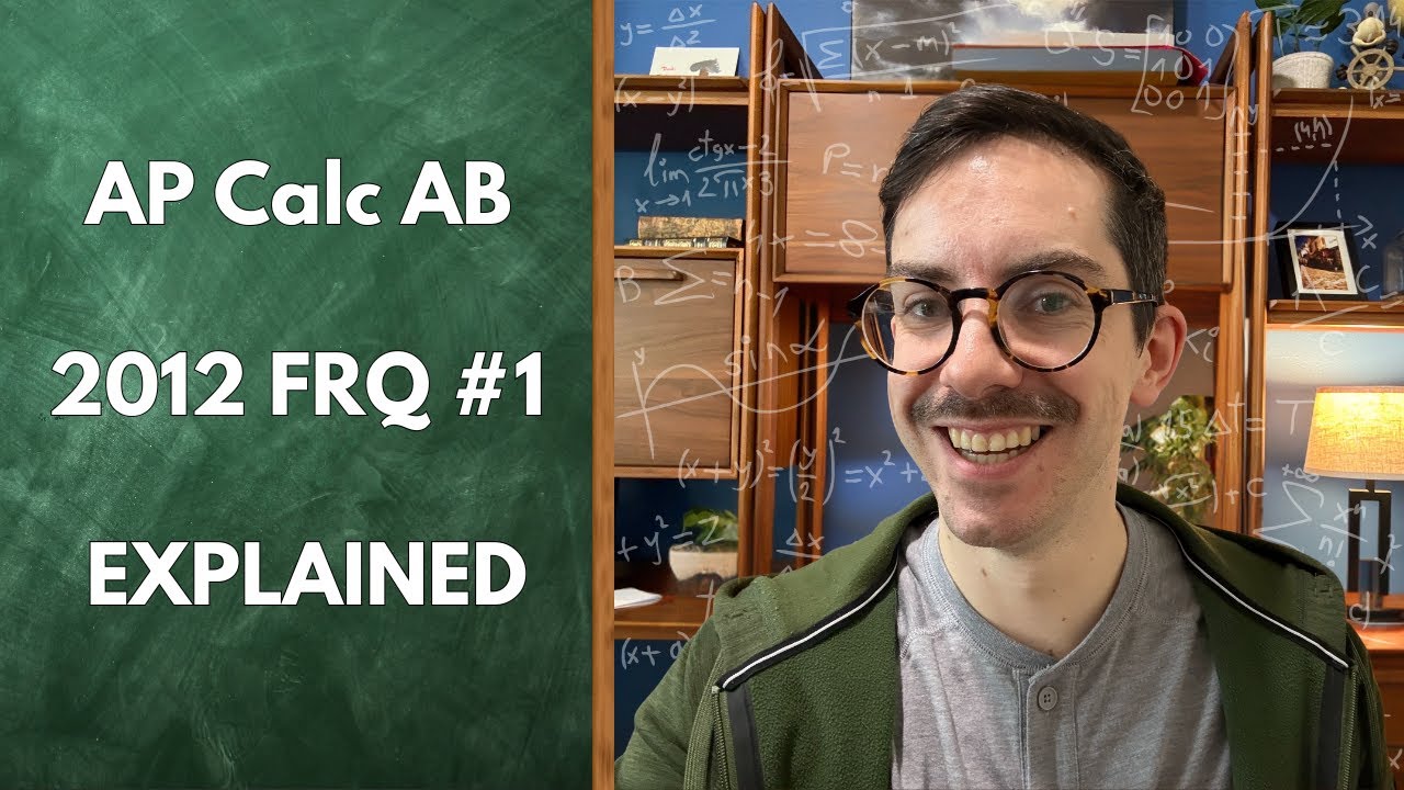 AP Calculus AB FRQ #1 Explained: 2012 Exam (Calculator) - YouTube