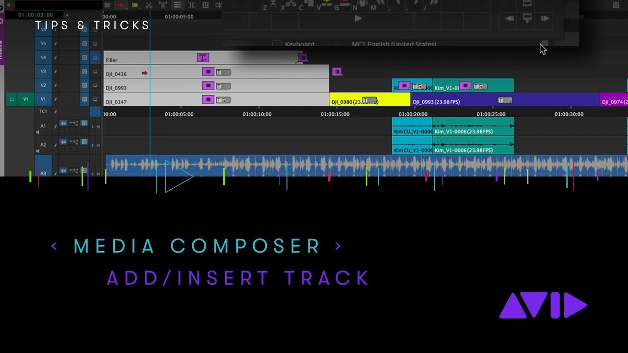 Avid Media Composer — Add/Insert Track - YouTube