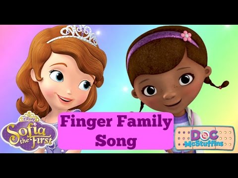 Doc McStuffins Sofia Finger Family Nursery Rhyme Song Daddy Finger ...