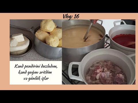 VLOG | Kənddən gələn ərzaqları hazırladım,qış hazırlığı və günlük işlər