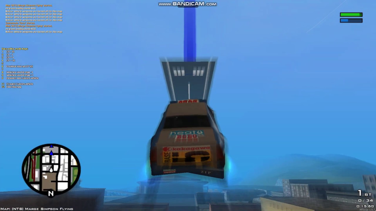 Mta sa Map Editor Test map NTS-Marge-Simpson-Flying attempt 1 - YouTube