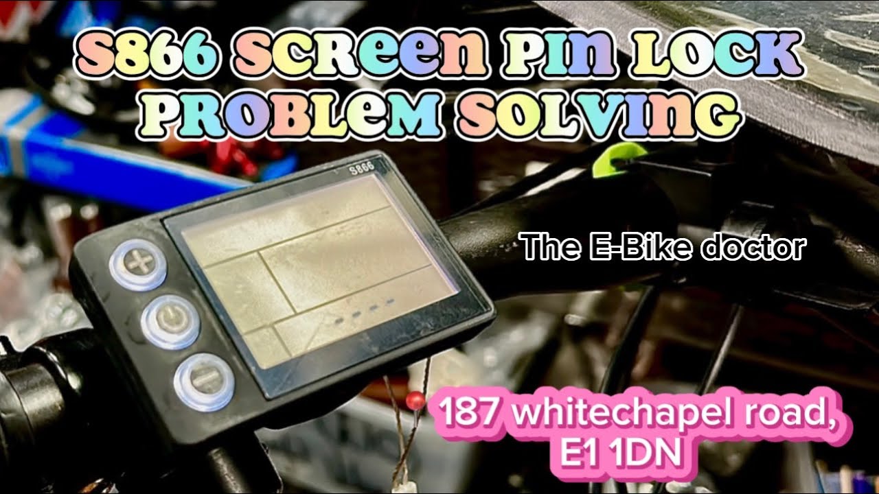 S866 screen lock problem solving | how to change S866 E-Bike screen ...