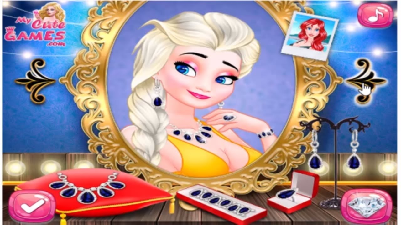 Disney Princess games Diamond Ball For Princesses - YouTube
