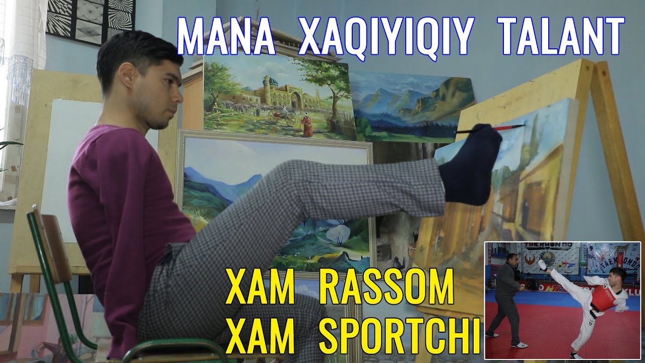 OYOQDA CHIZILGAN RASMLAR - QO'QONLIK RASSOM VA SPORTCHI MANA TALANT ...