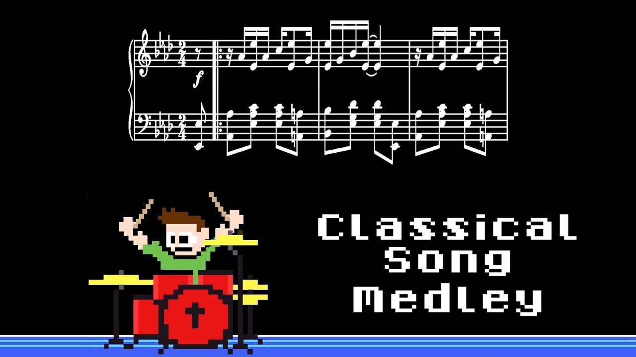 Classical Song Medley (Drum Cover) -- The8BitDrummer - YouTube