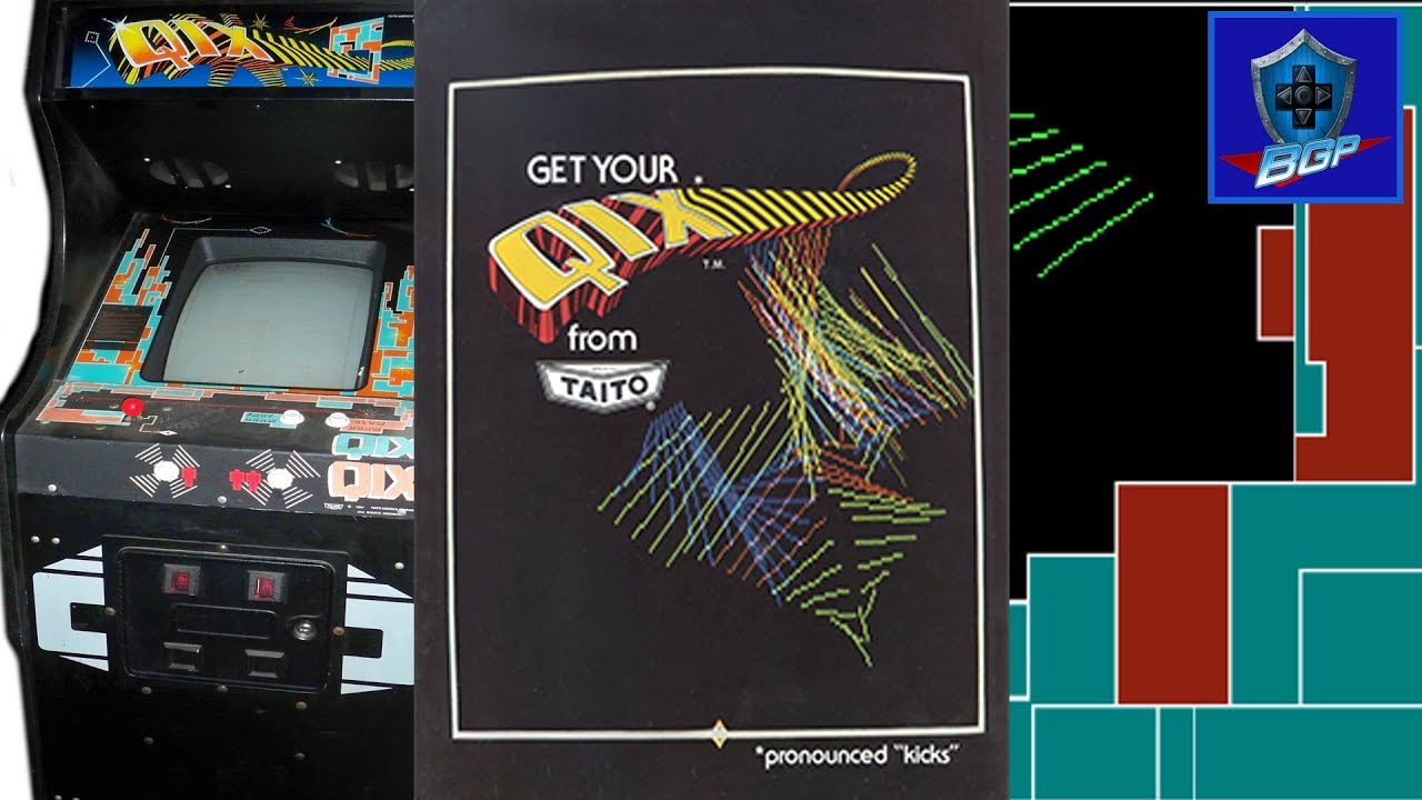 Qix Arcade (1981) Lets Play - Battle Geek Plus Arcade Edition - YouTube