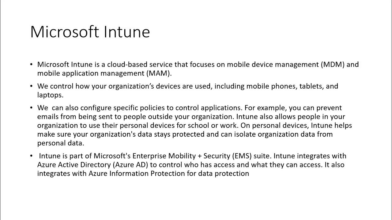 INTUNE DAY 1 CLASS | INTUNE FULL COURSE | INTUNE TRAINING |INTUNE ...