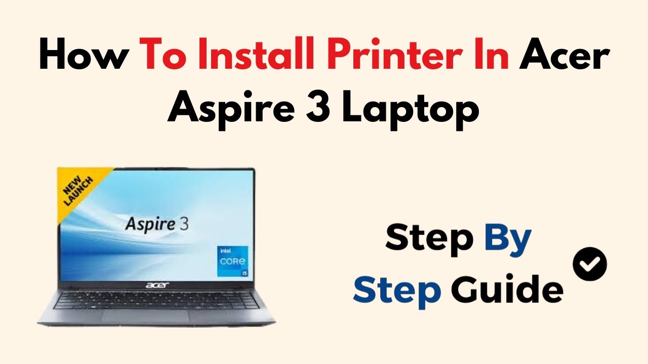 How To Install Printer In Acer Aspire 3 Laptop - YouTube