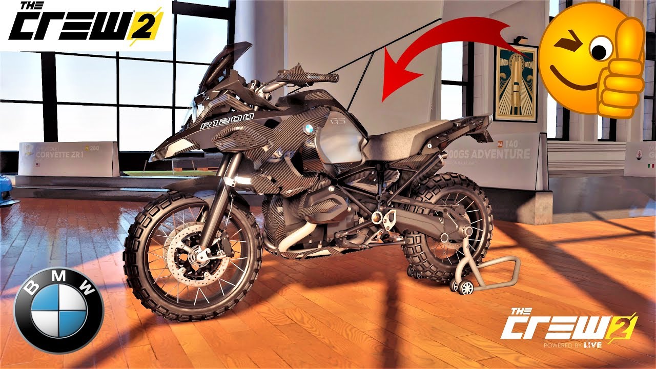 The Crew 2 BMW R 1200 GS Aventure test - YouTube