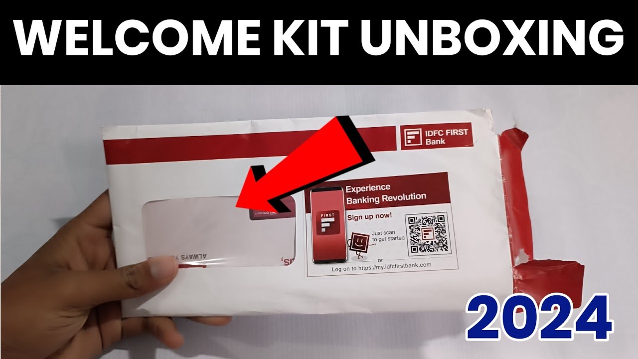 IDFC First Bank Welcome Kit Unboxing 2024 | IDFC First Bank ATM Card ...
